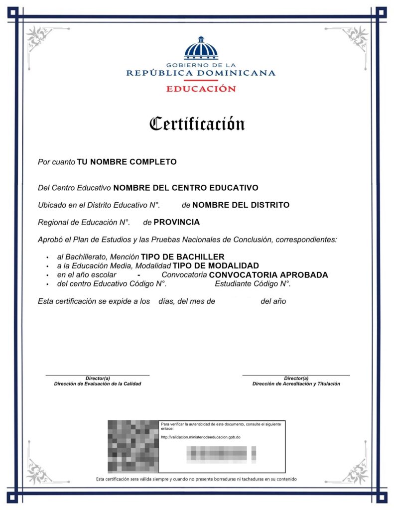 Certificado de Bachiller del MINERD: Solicita tu diploma 2024