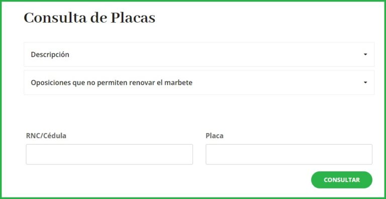 Consulta de Placa en la DGII 2024